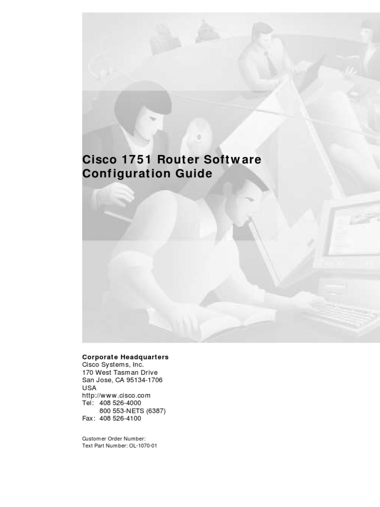 Cisco 1751 Router Software Configuration Guide: Corporate Headquarters ...