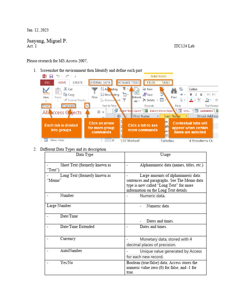 ITC124 Lab - Act. 1 Prelim | PDF | Data Type | Computer File