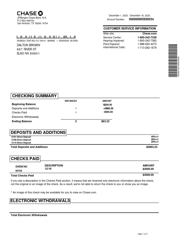 JP BROWN | PDF | Cheque | Credit Card