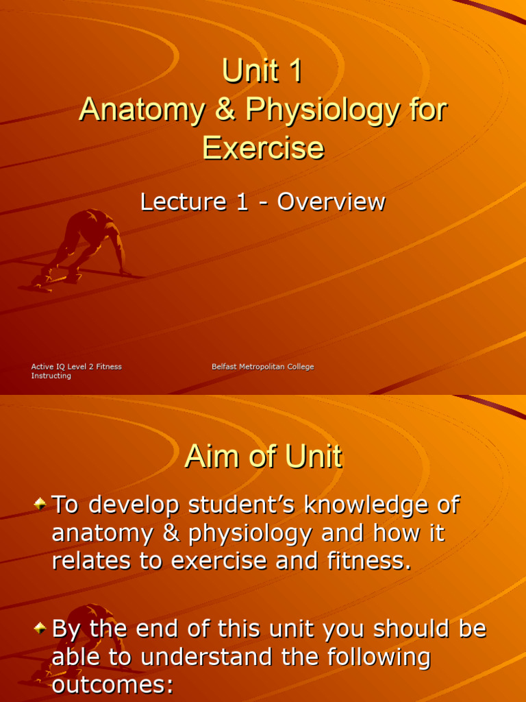 Lecture 1 - Overview | PDF | Skeletal Muscle | Anatomy