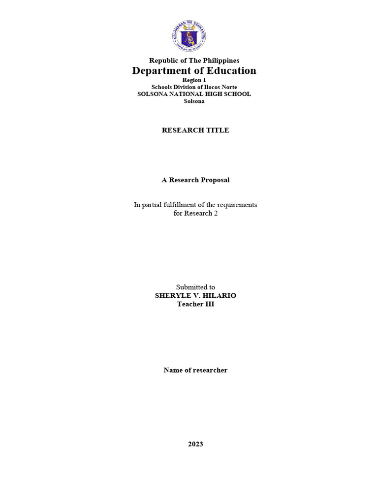 Pratical Research Proposal Template | PDF | Conceptual Model | Theory