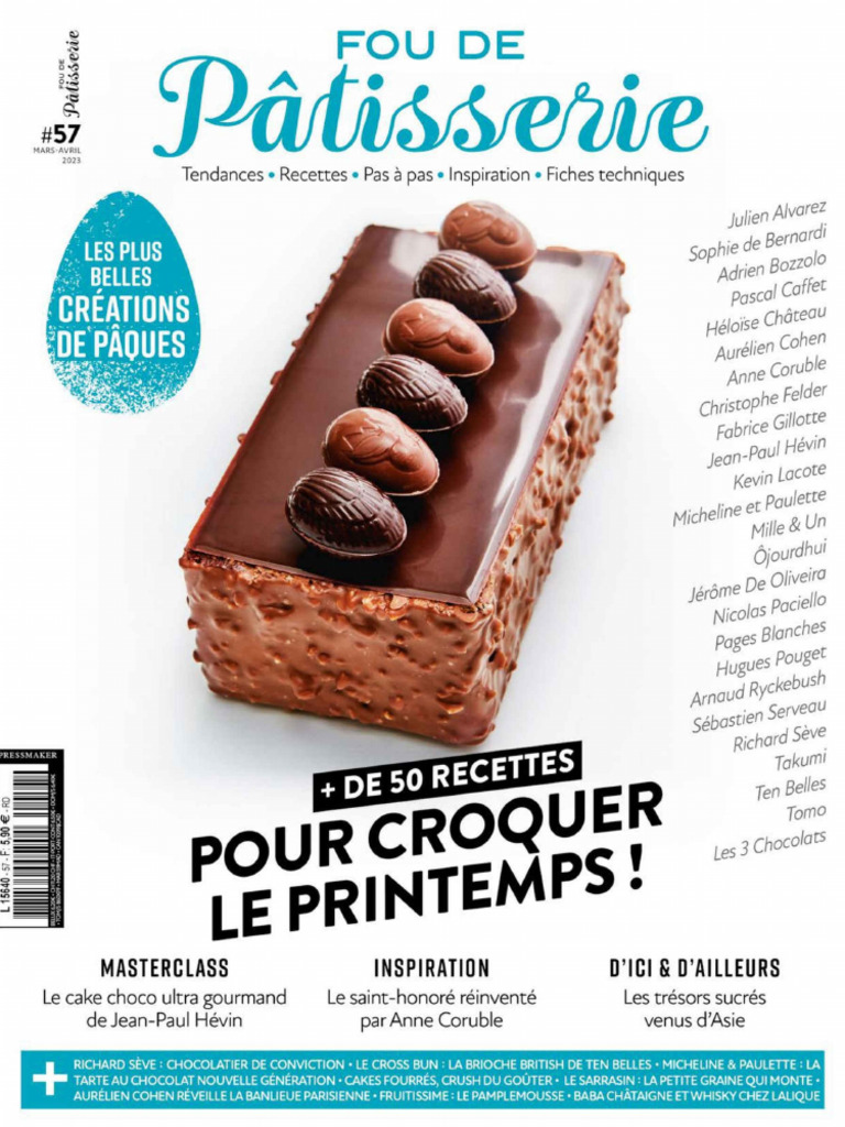 Magazine FOU DE PATISSERIE N57 Mars-Avril 2023 | PDF