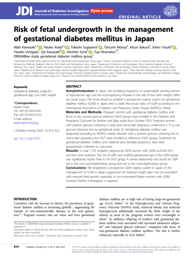 Jdi 14 614 | Download Free PDF | Gestational Diabetes | Diabetes