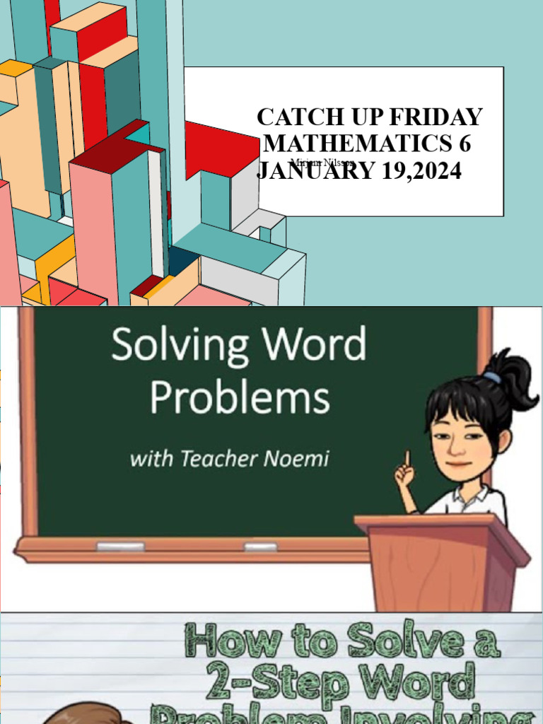 Mathematics 6 CATCH UP FRIDAY | PDF