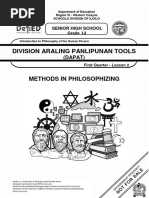 Grade 12 Philosophy Module 1 1st Semester | PDF | Reason | Knowledge