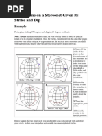 Stereonet Plotting Guide for Geology | PDF | Geometry | Space