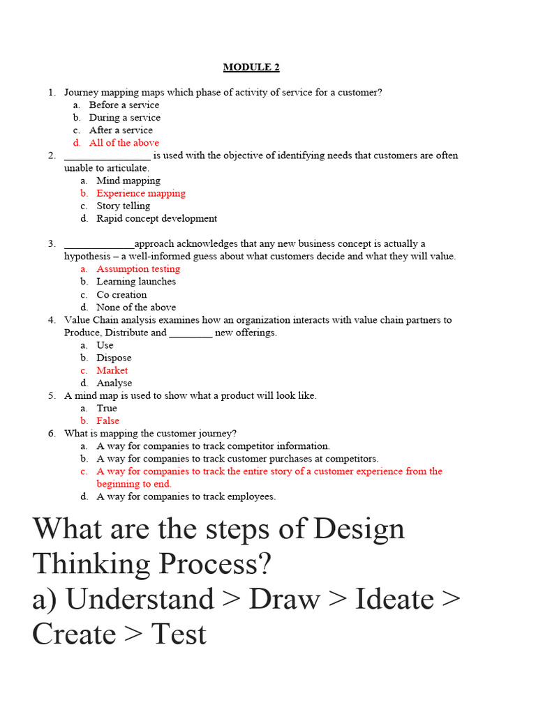 Question Bank Module 2 | PDF | Design Thinking | Thought