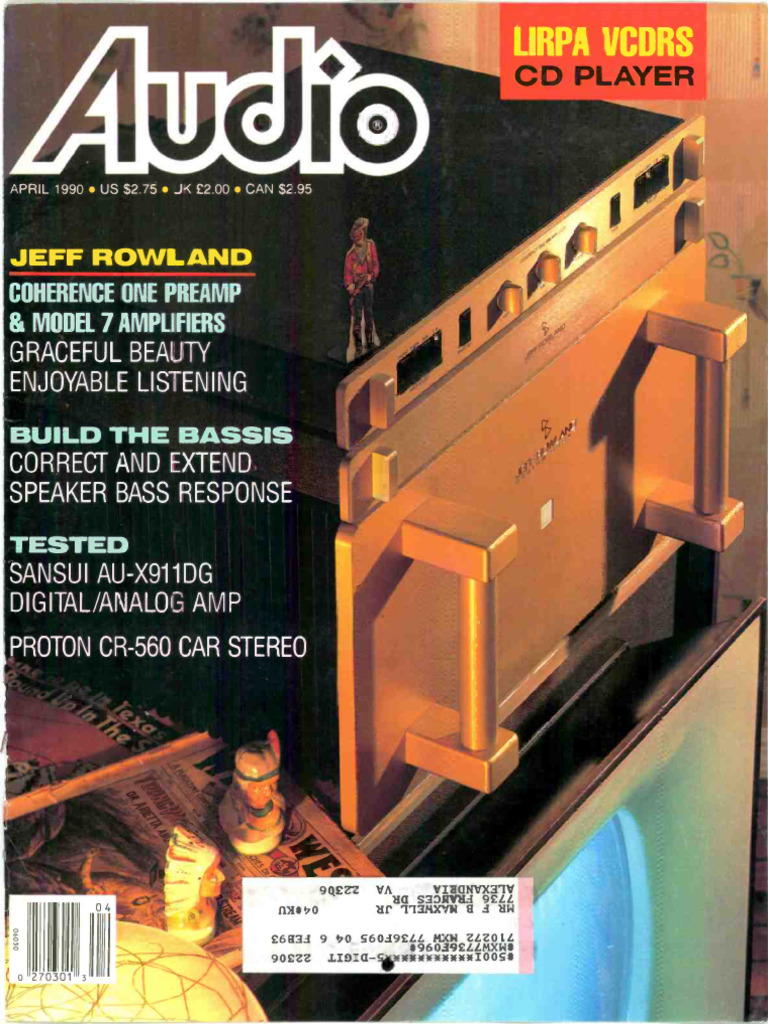 Audio 1990 04 | PDF | Loudspeaker | Microphone