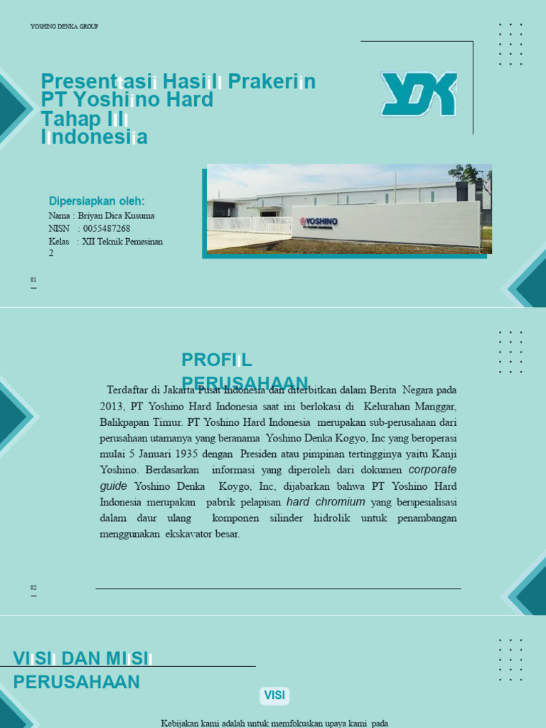 Contoh Presentasi Prakerin | PDF