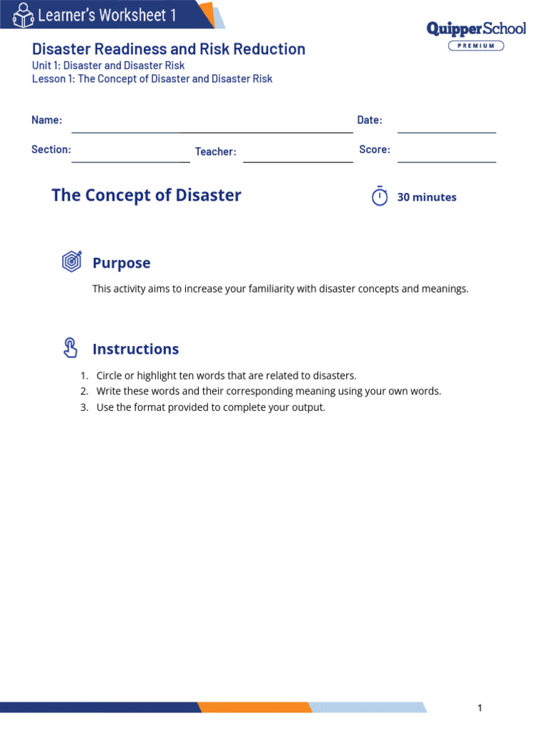 Understanding Disaster Concepts | PDF | Risk | Safety