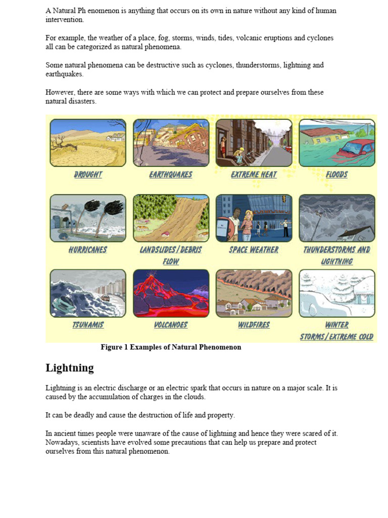 A Natural Phenomenon Is Anything That Occurs On Its Own in Nature ...
