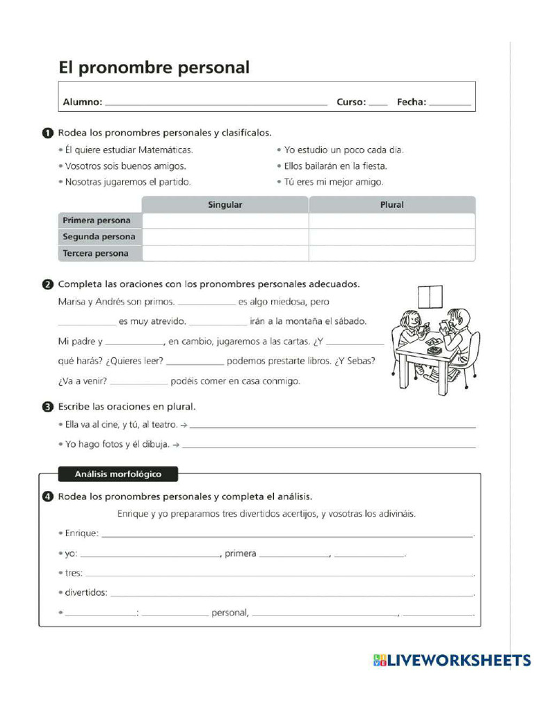 Pronombre Personal | PDF