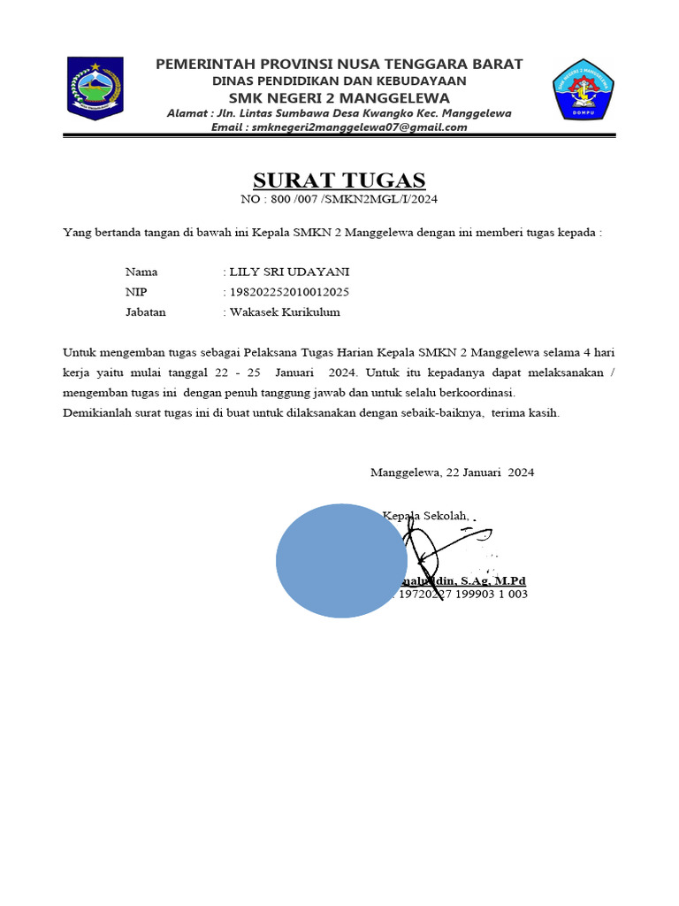 Surat PLH 2024 | PDF