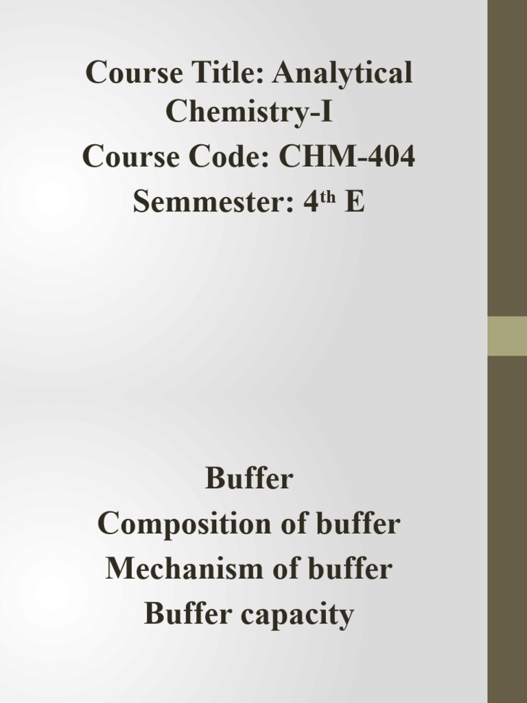 Buffer | PDF | Buffer Solution | Ph
