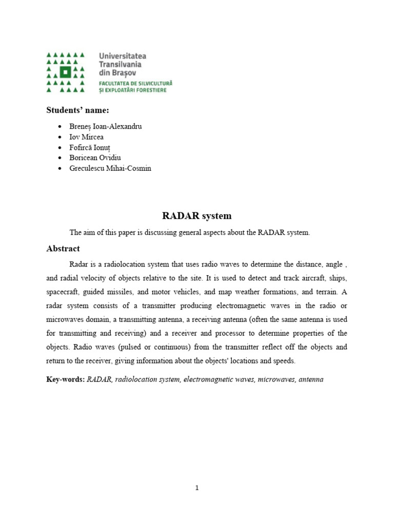 RADAR Systems | PDF | Radar | Radio