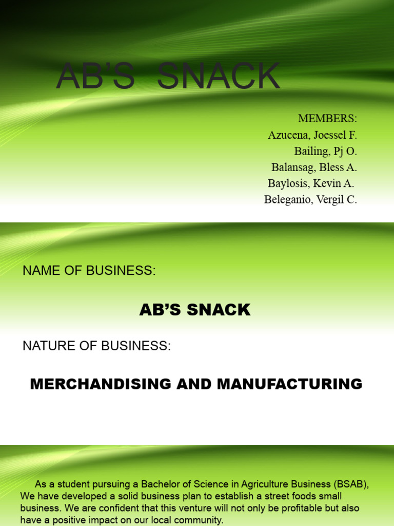 AB Snack Taro Chips | PDF | Investing | Investor