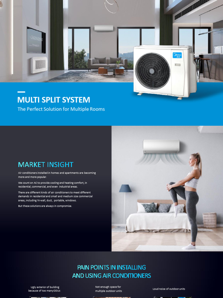 Catalogue Midea Multi Split Units For Home and Flat | PDF | Air ...