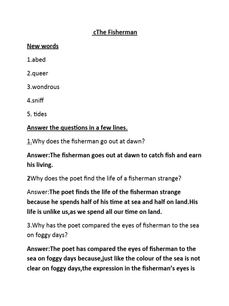 Ch4 The Fisherman | PDF