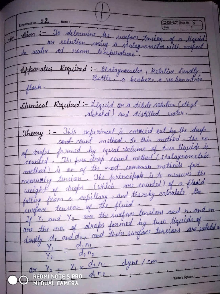 Chemistry Practical-Notebook part-II | PDF | Xiaomi