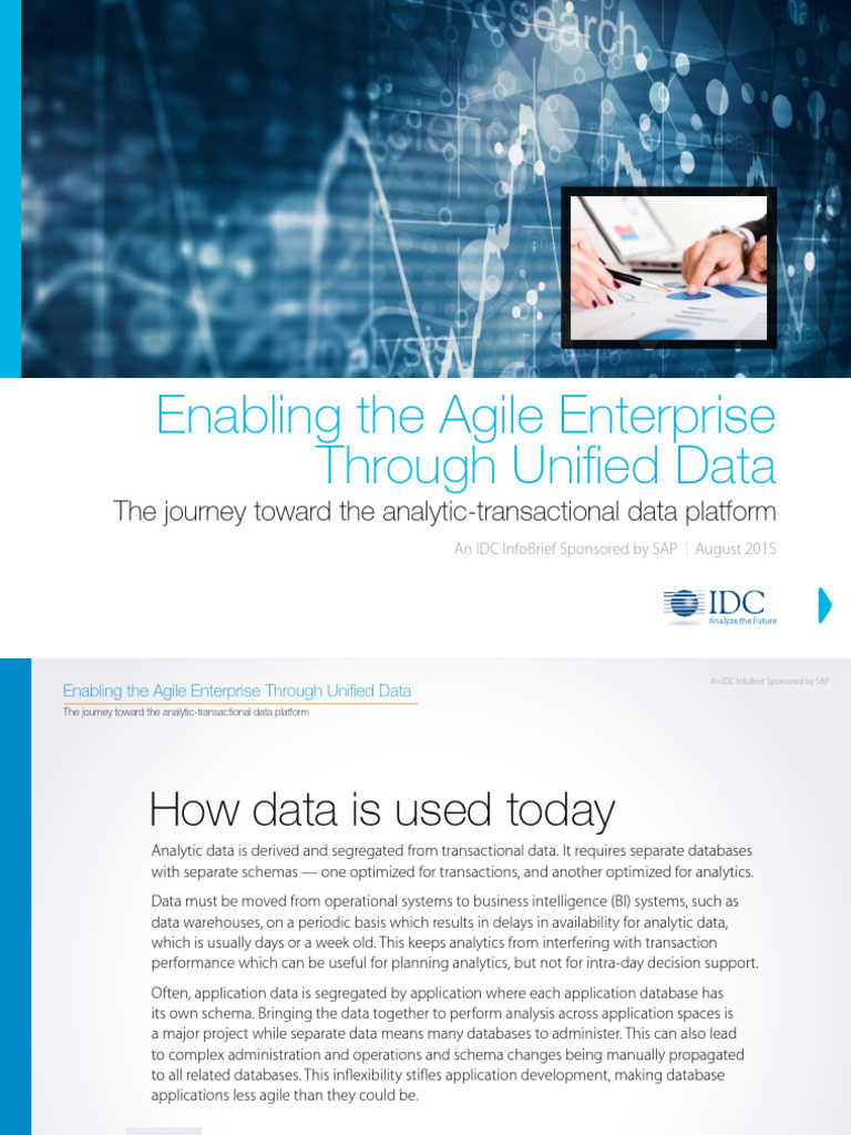 Enabling The Agile Enterprise Through Unified Data | PDF