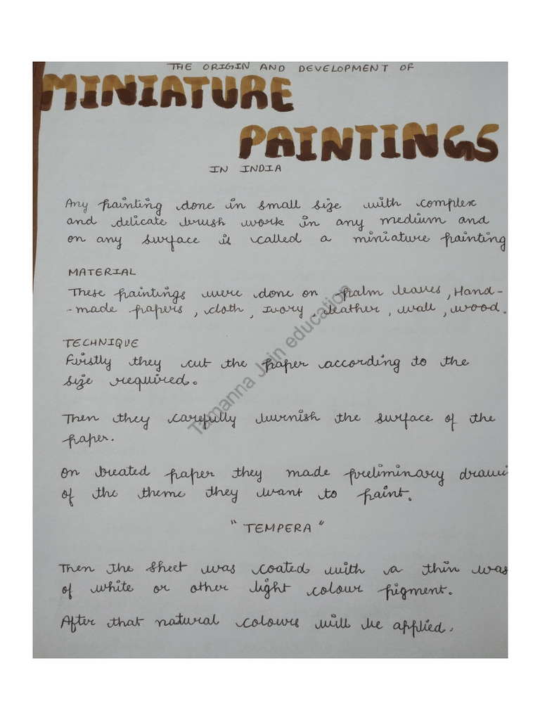 Class 12th Fine Arts CH 1 | PDF