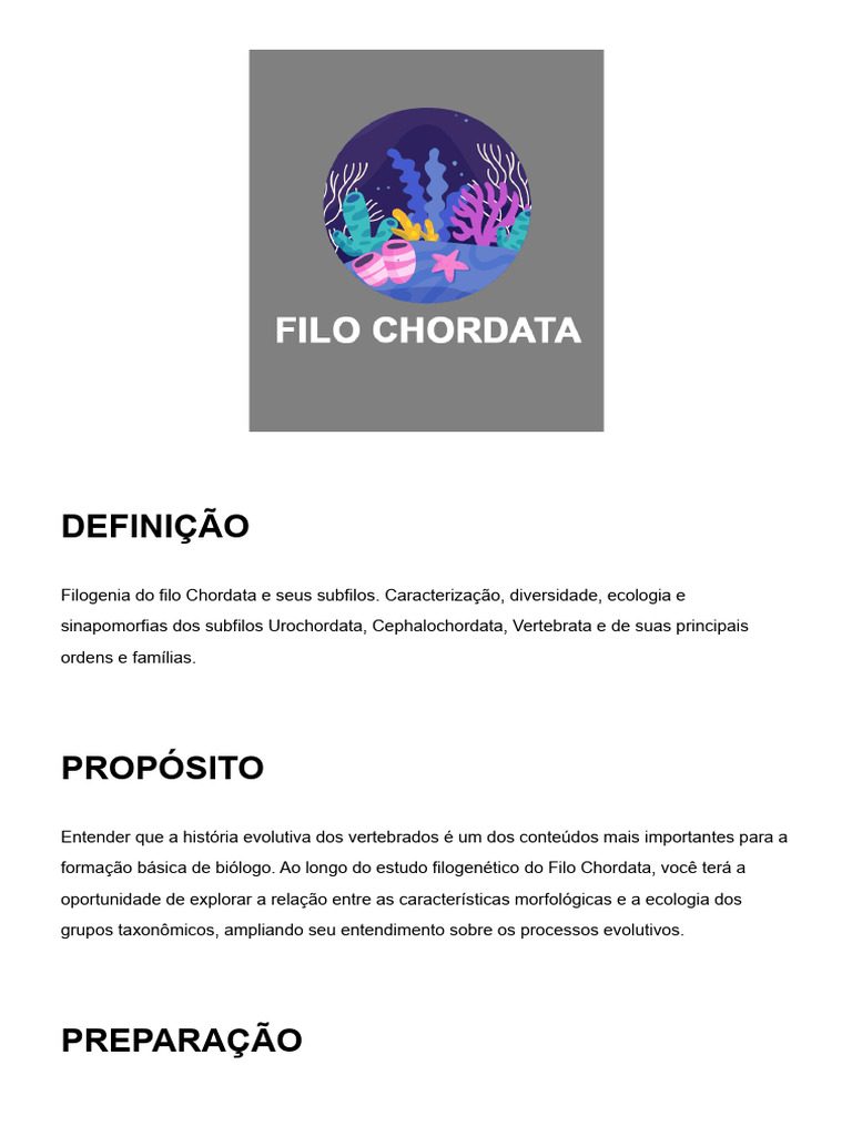 Filo Chordata | PDF