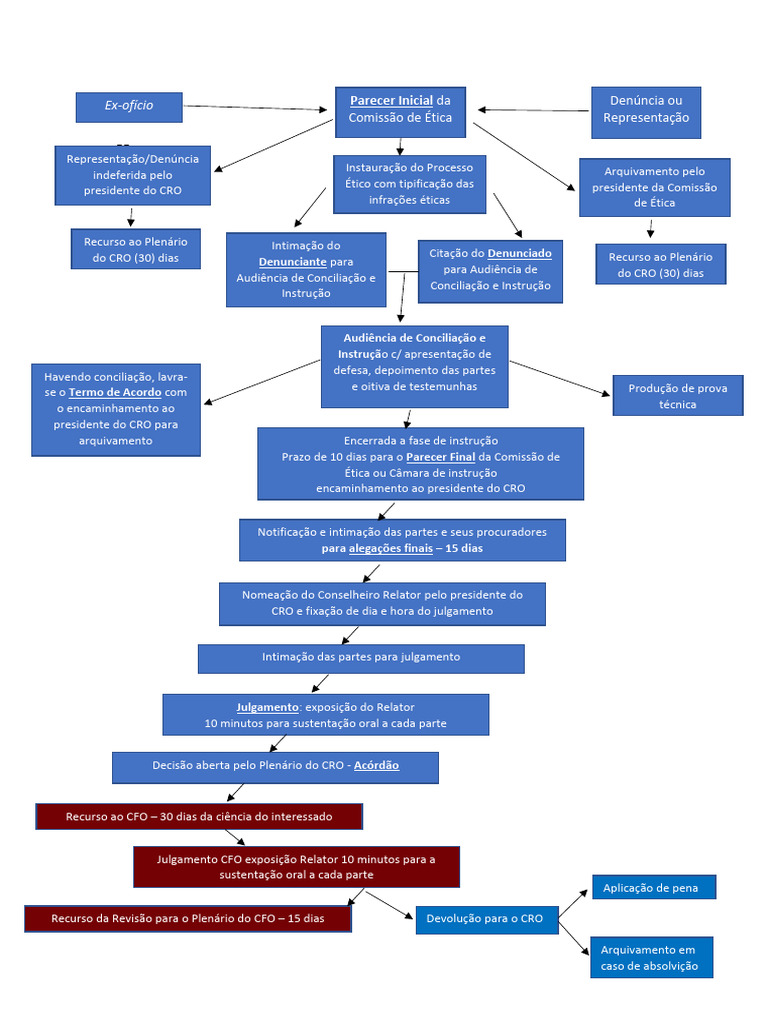 Processo Ético no CRO: Guia Resumido | PDF