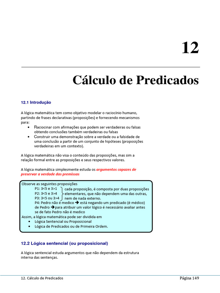 Calculo de Predicados | PDF