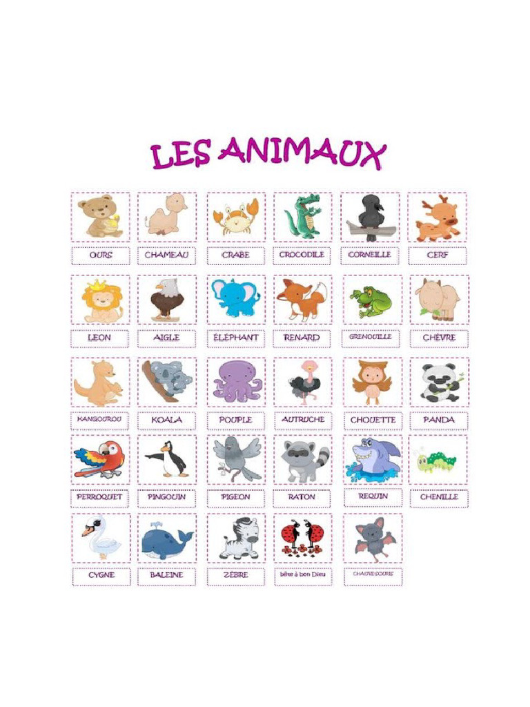 Les Animaux | PDF