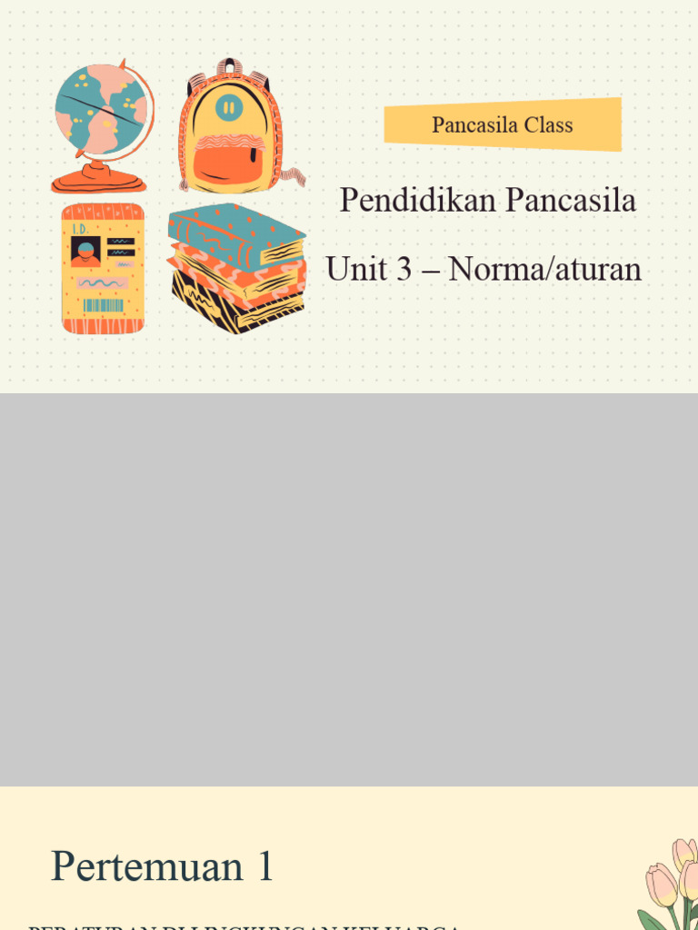 Pendidikan Pancasila Unit 3 - Peraturan Dan Norma | PDF