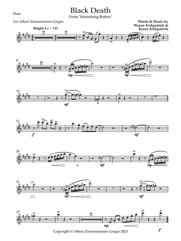 Black Death - Flute | PDF