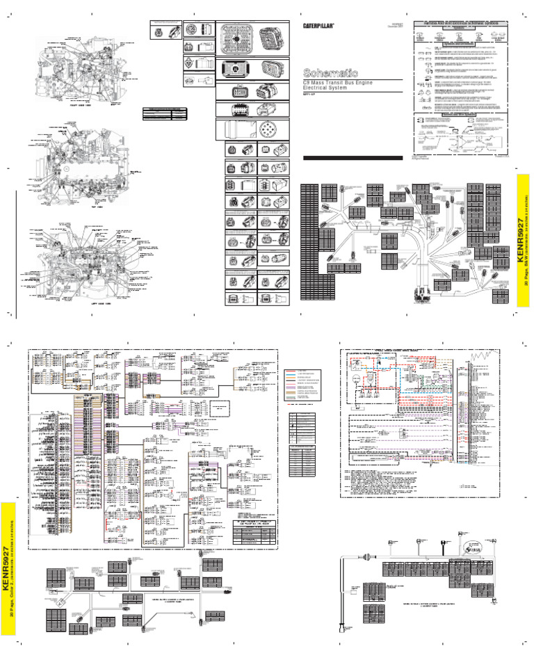 C9 Mass Transit Bus Engine Electrical System: Harness and Wire ...