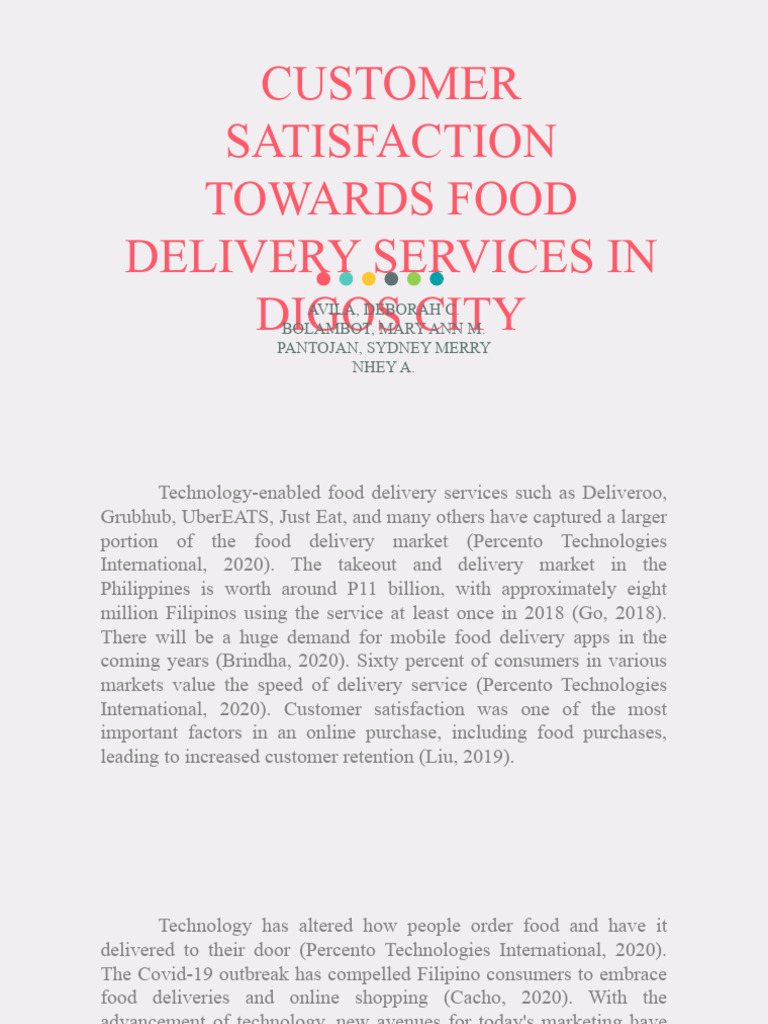 Outline Defense | PDF | Survey Methodology | Customer Satisfaction