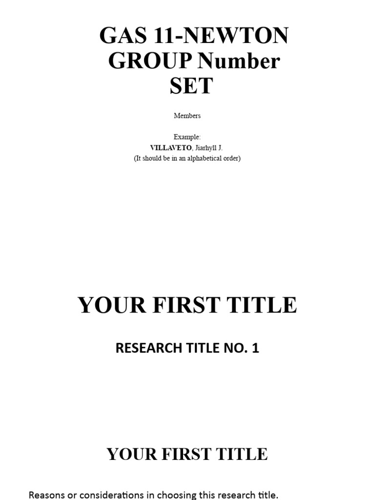 Research Title Proposal Guide | PDF | Computers | Technology & Engineering