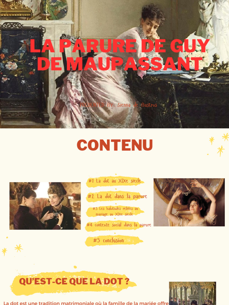 La Parure de Guy de Maupassant | PDF | Mariage