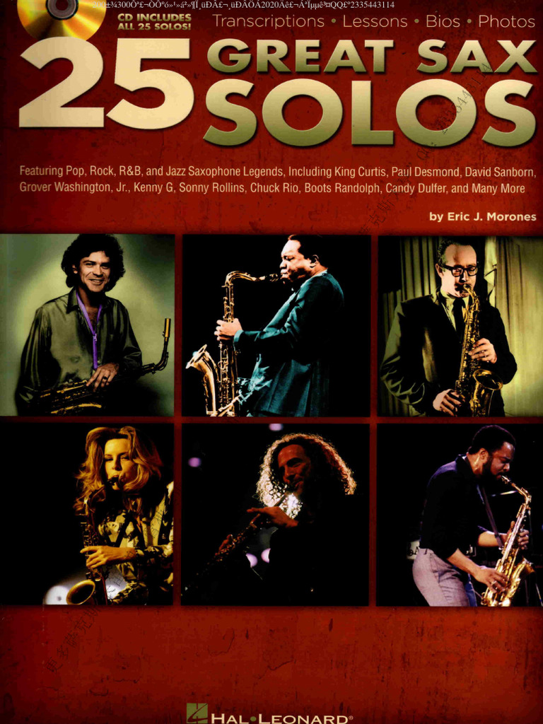 25 Great Sax Solos - Eric J. Morones - BB and Eb Instruments | PDF