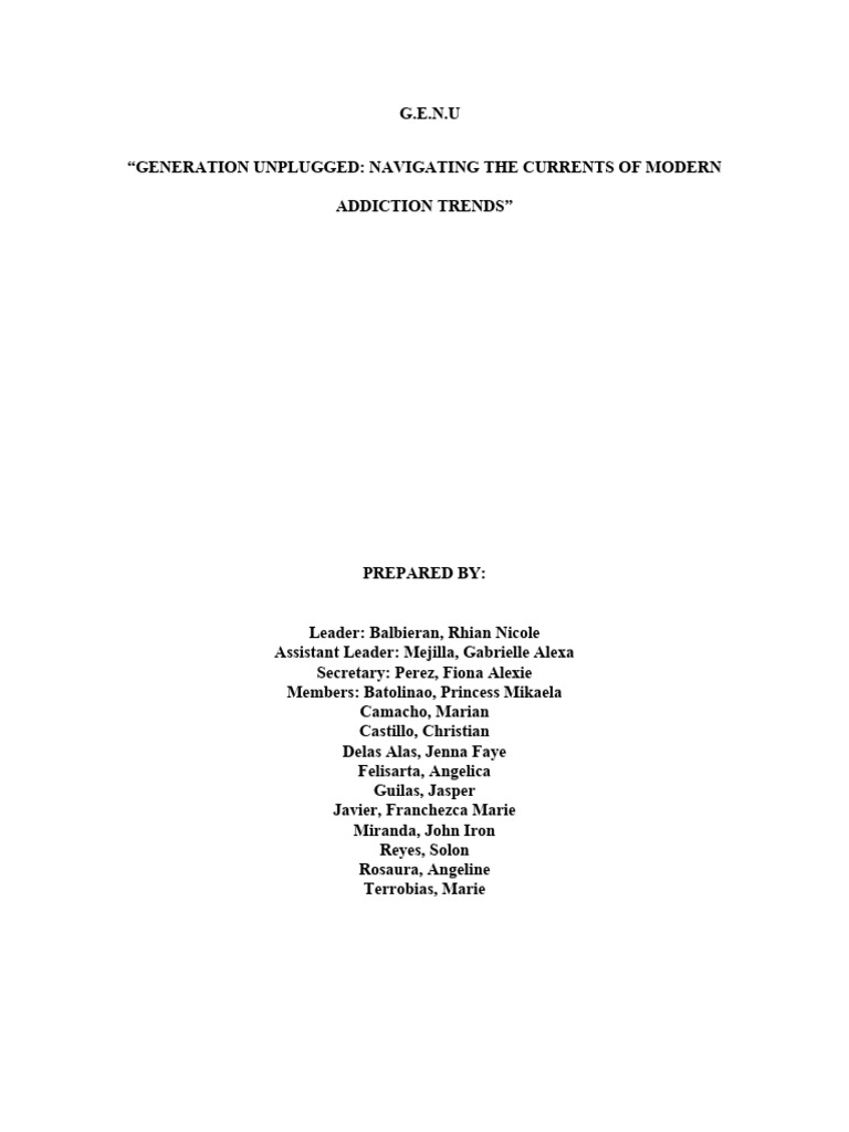 Cesc 1 | PDF | Adolescence | Substance Use Disorder