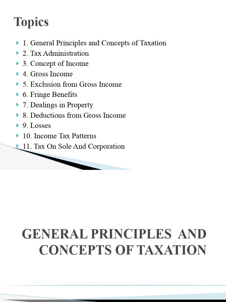 1 General Principles and Concepts | Download Free PDF | Taxes | Eminent ...
