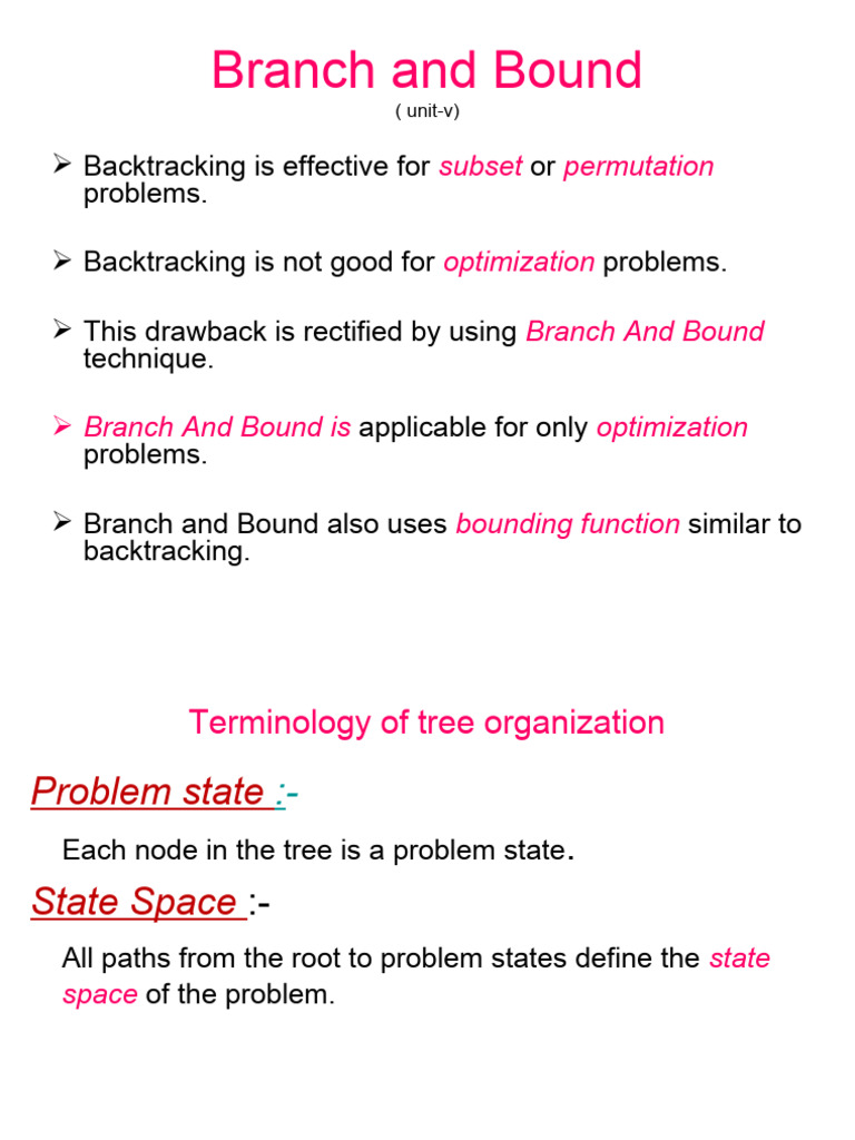 Branch and Bound | PDF | Teaching Methods & Materials | Science & Mathematics