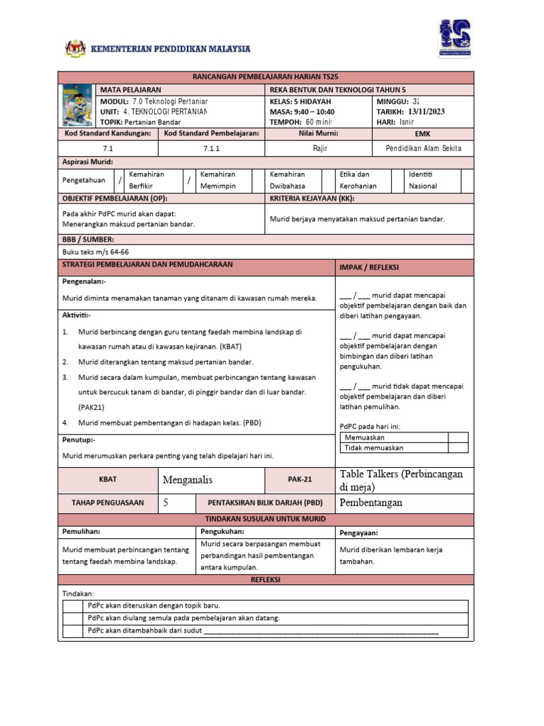 RBT THN 5 TS25 | PDF
