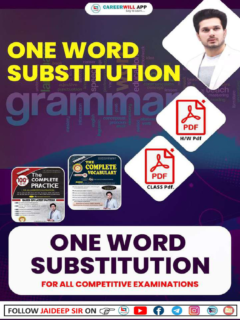 One Word Substitution | PDF