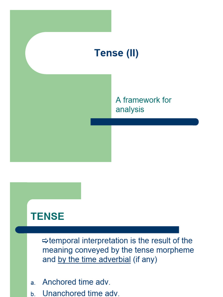 Tense, Aspect, Modality (Ii) | PDF | Grammatical Tense | Languages