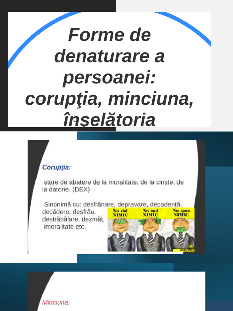 Forme de Denaturare A Persoanei | PDF