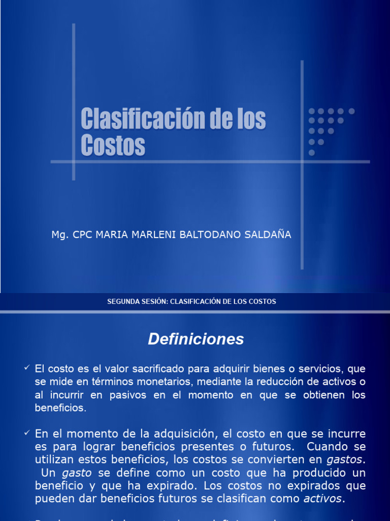 Clasificacion de Costos | PDF | Costo | Marketing