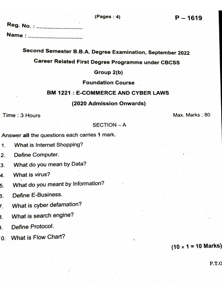 Ecom QSTN Papers | PDF