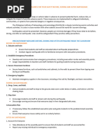 Earthquake Preparedness Checklist PDF | PDF | Emergency Management | Safety
