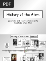 Atomic Theory Timeline Democritus John Dalton Michael | PDF | Electron ...