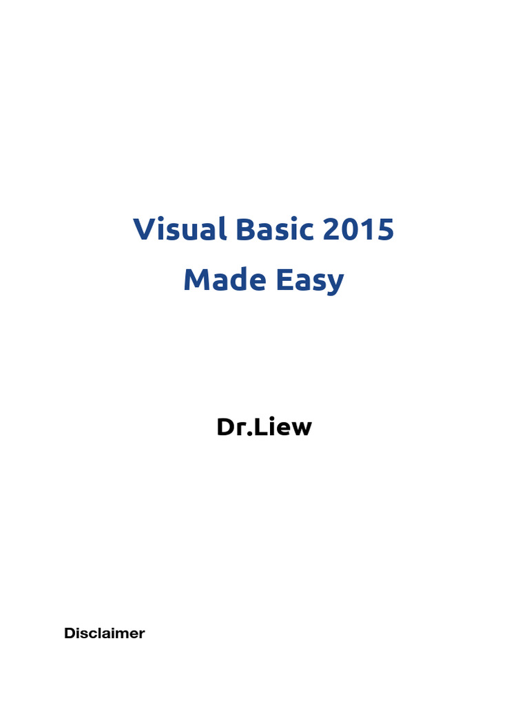 Vb 2015 Preview Pdf Basic Computer Engineering 7609