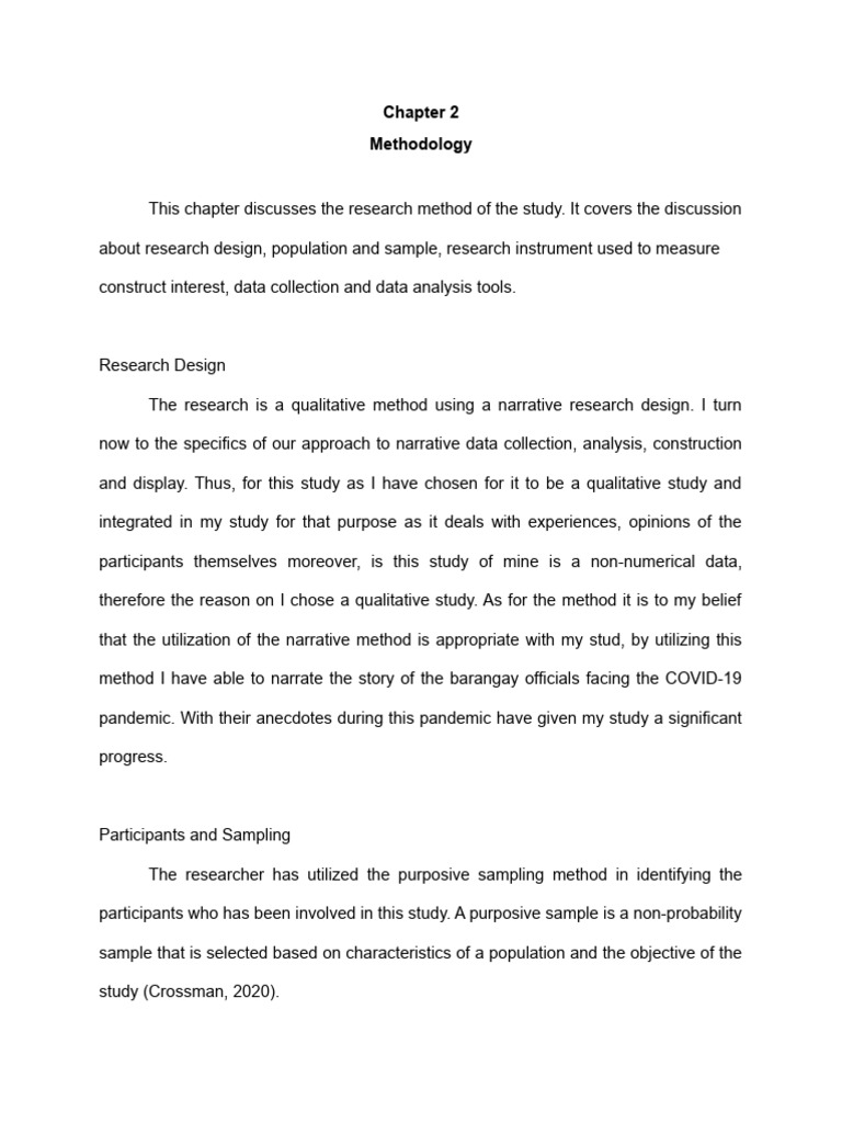 Chapter 2 Methodology Sample Guide | PDF | Questionnaire | Qualitative ...