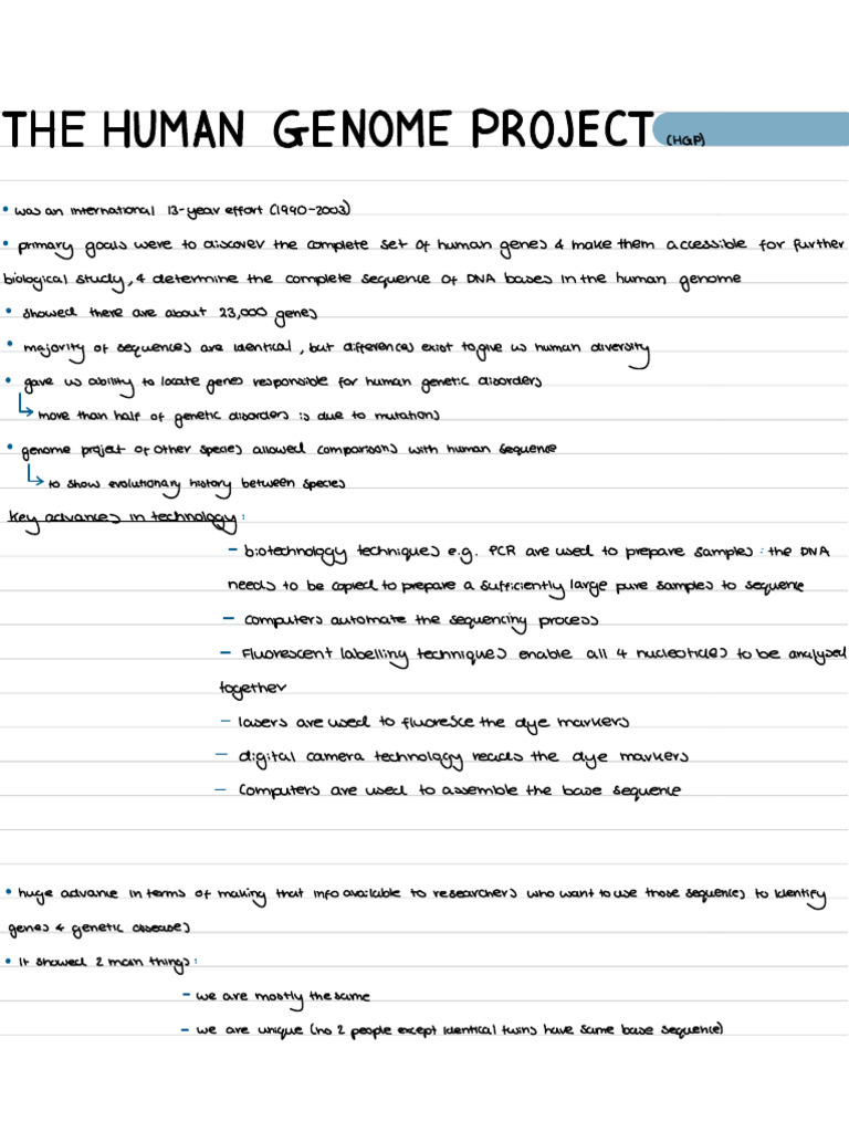 3.1 Notes | PDF | Dna Sequencing | Genetics